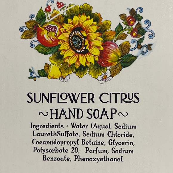 H&B Co. | Bath & Body | Hb Co Deruta Harvest Sunflower Citrus Hand Soap ...